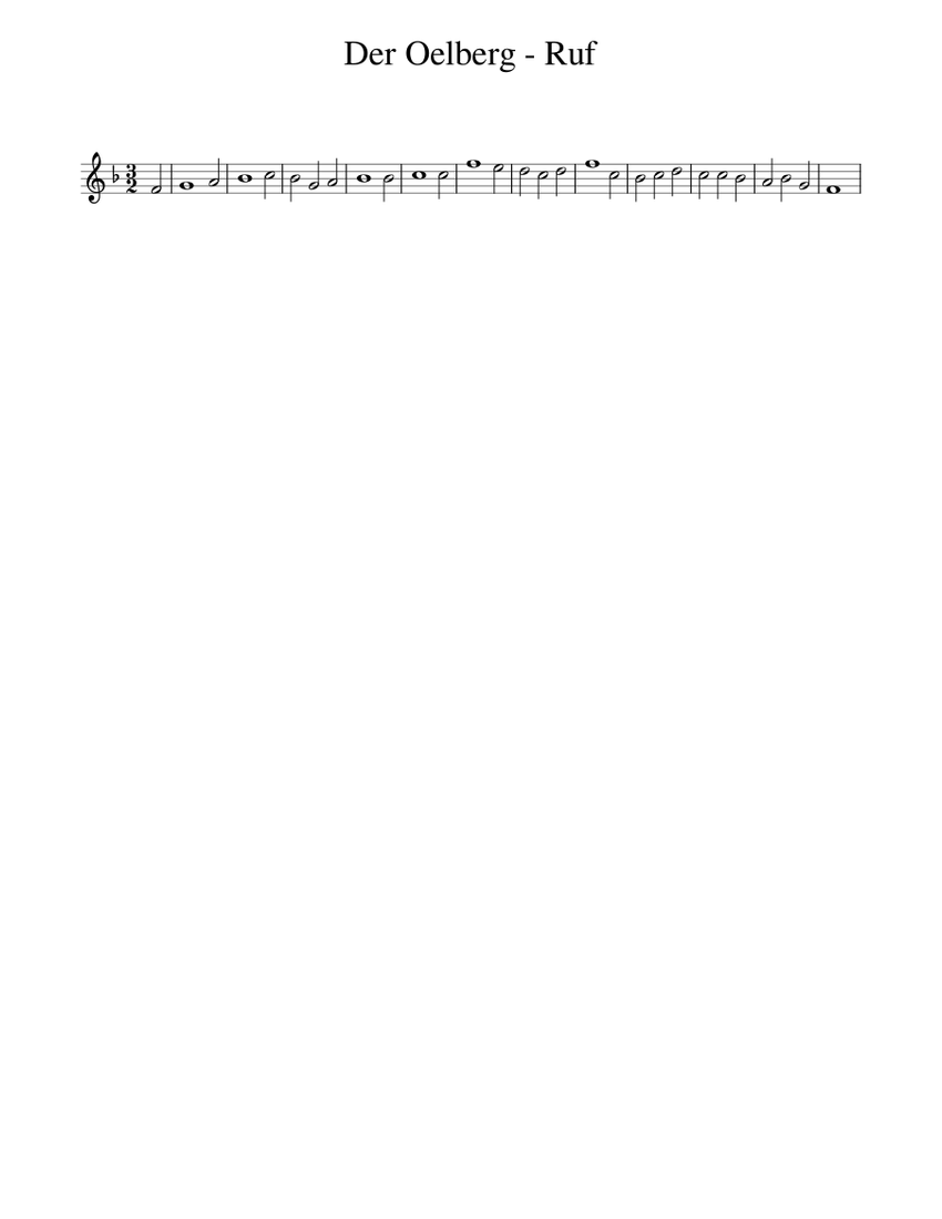 Der Oelberg - Ruf Sheet music for Piano (Solo) | Musescore.com