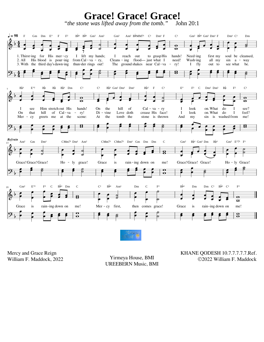 Grace!Grace!Grace! Sheet music for Strings group (String Duet ...