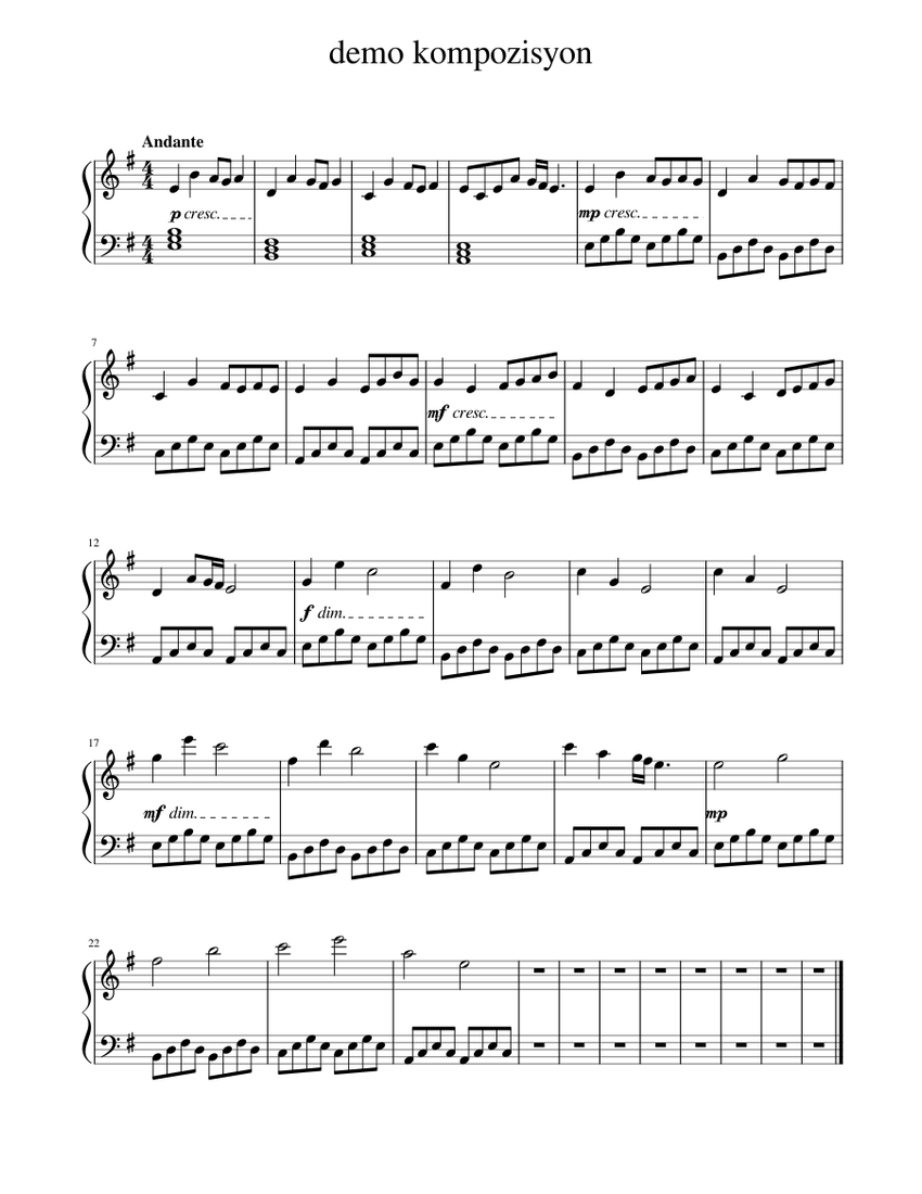 hey alexa Sheet music for Piano (Solo) Easy | Musescore.com