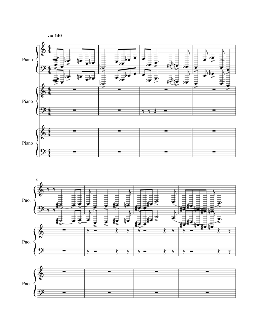 primerooo dos piNOA Sheet music for Piano (Mixed Trio) | Musescore.com
