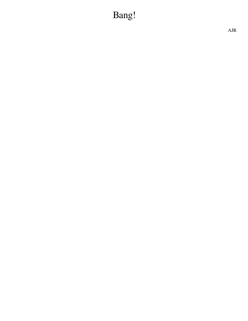 BANG! by AJR Sheet music for Piano, Trumpet in b-flat, French horn ...