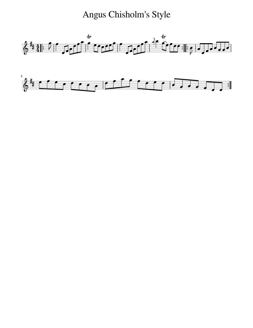 Angus Chisholm's Style Sheet music for Piano (Solo) | Musescore.com