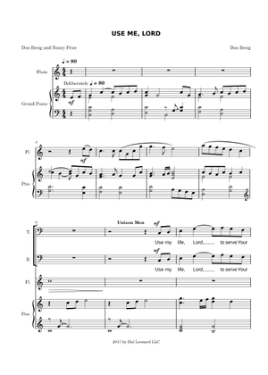 Play Official version of USE ME, LORD Sheet Music by Don Besig for ...