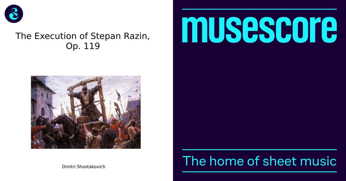 The Execution of Stepan Razin, Op.119 – Dmitri Shostakovich Sheet Music ...