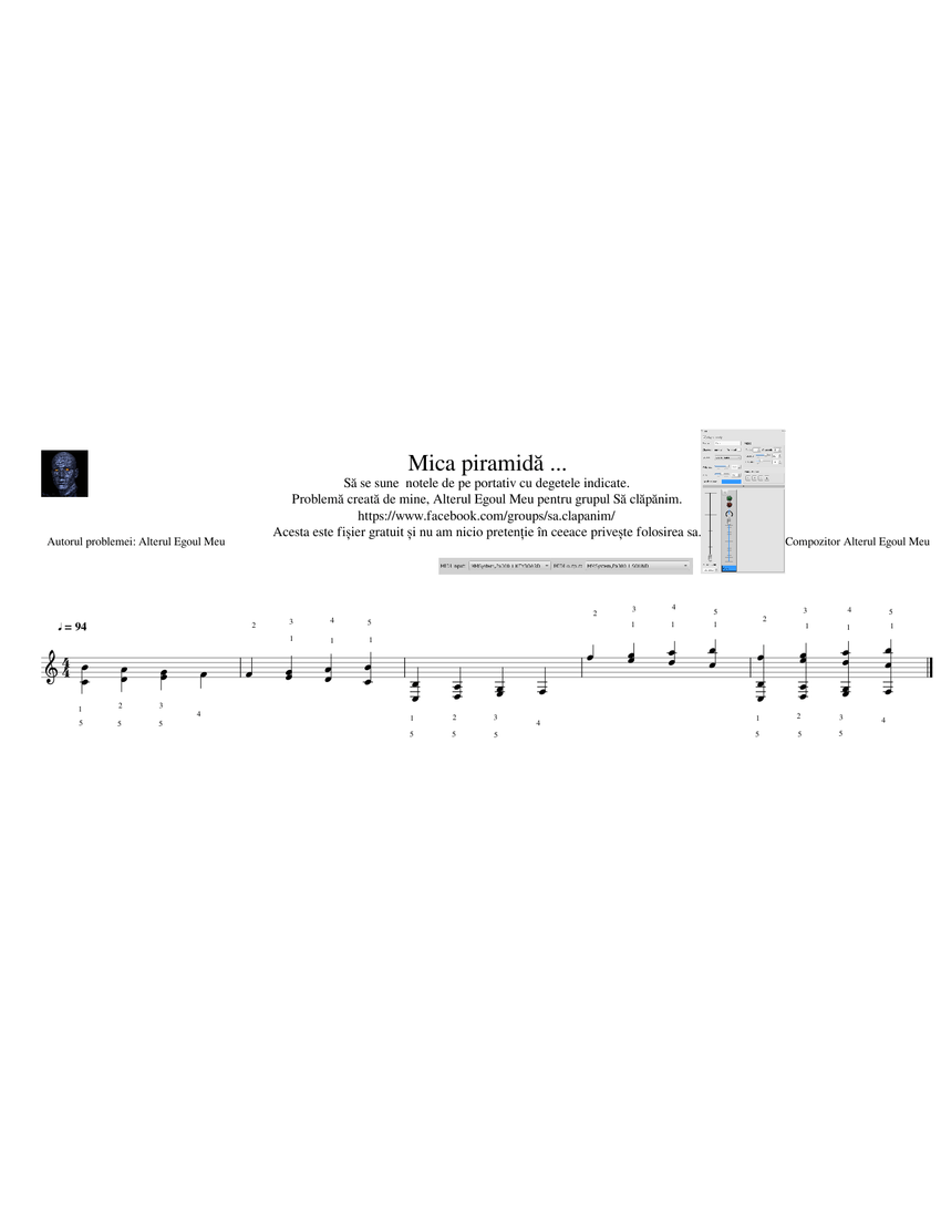 Mica piramida Sheet music for Piano (Solo) Easy | Musescore.com