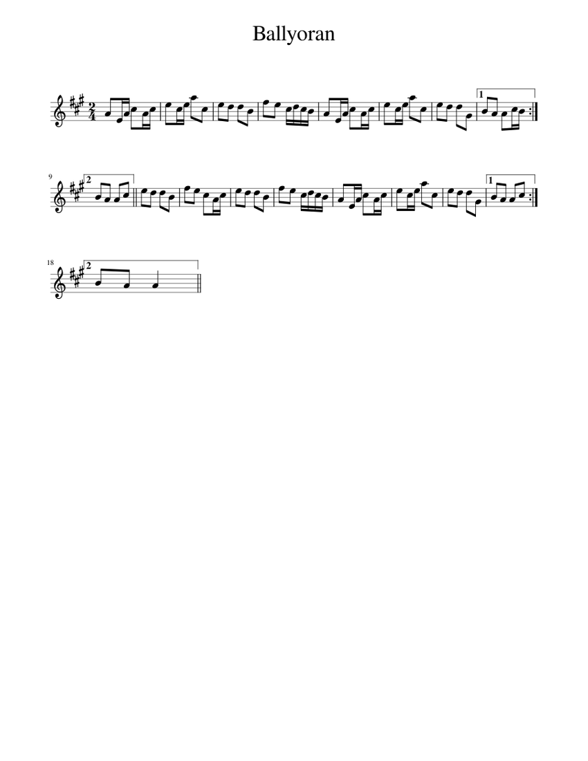 Ballyoran Sheet music for Piano (Solo) Easy | Musescore.com