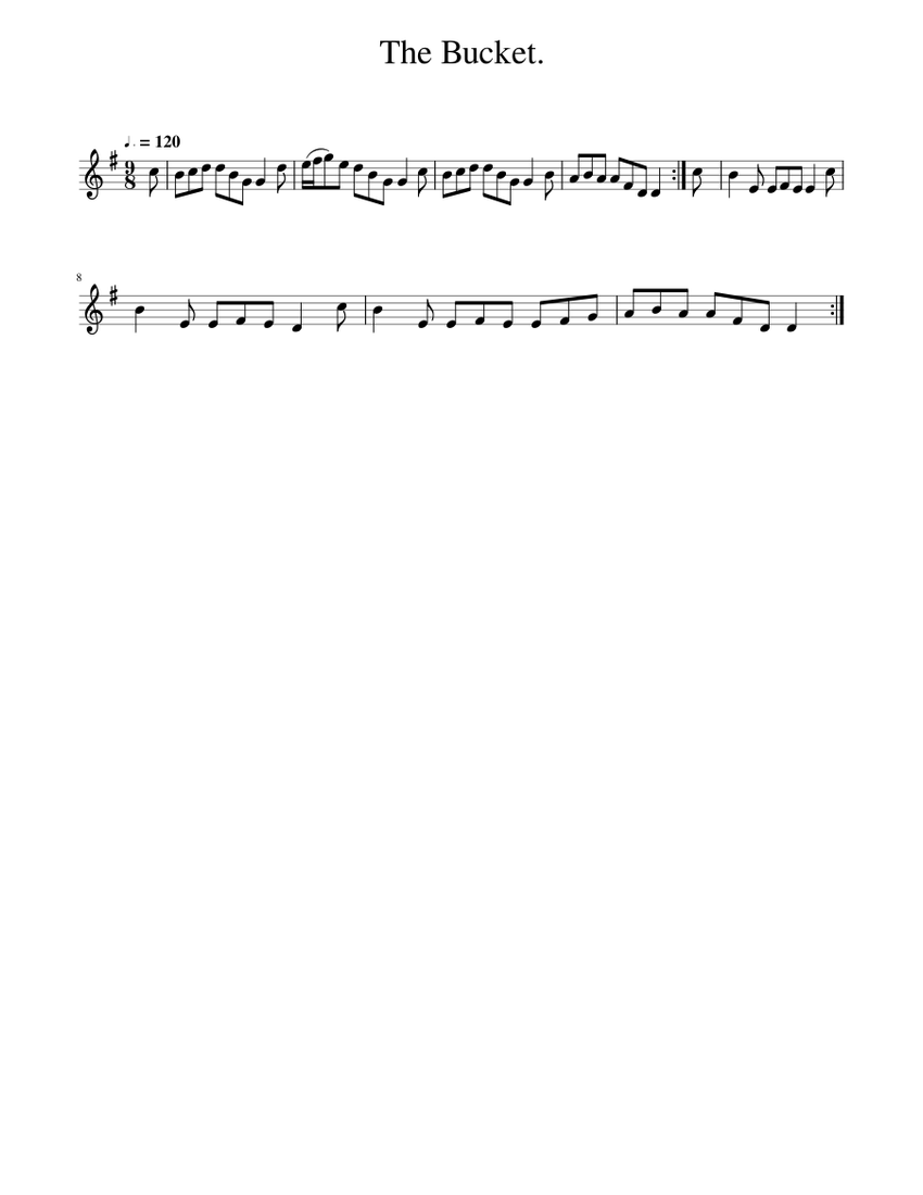 The Bucket. Sheet music for Piano (Solo) Easy | Musescore.com