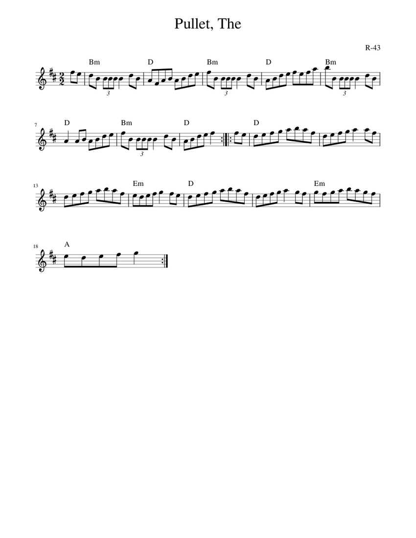The Pullet Sheet music for Piano (Solo) Easy | Musescore.com
