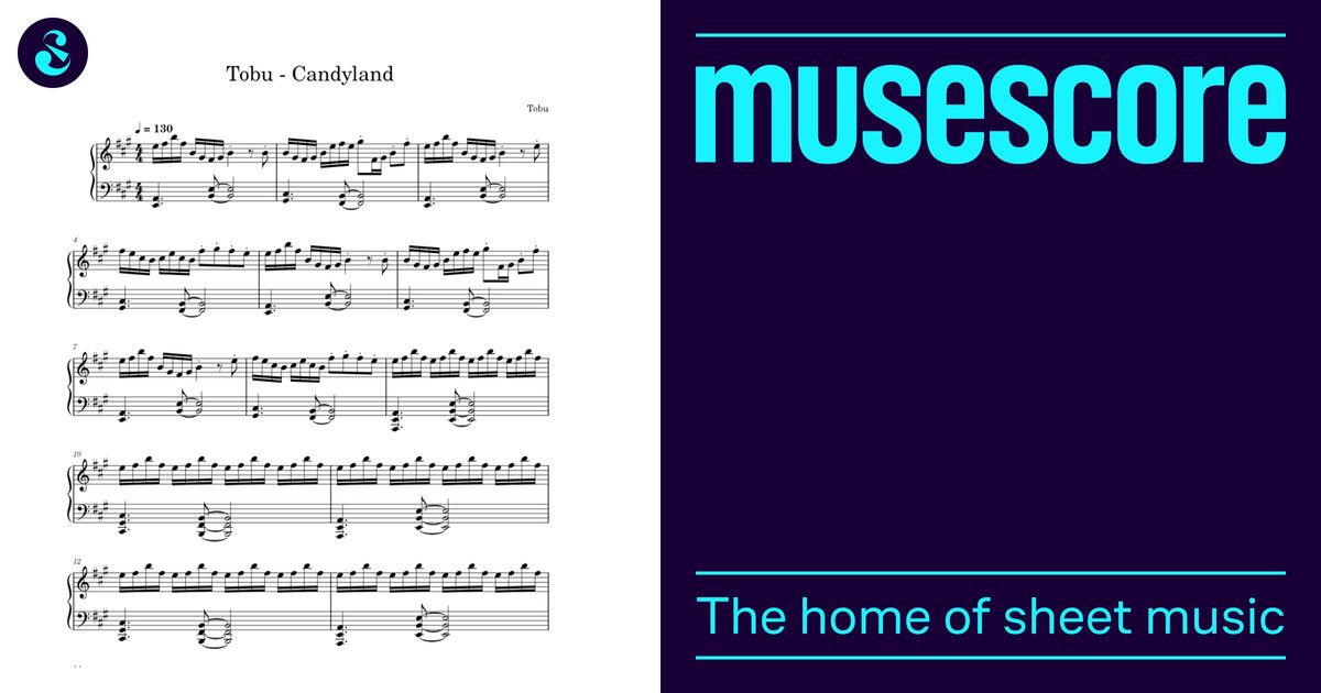 Tobu - Candyland Sheet music for Piano (Solo) | Musescore.com