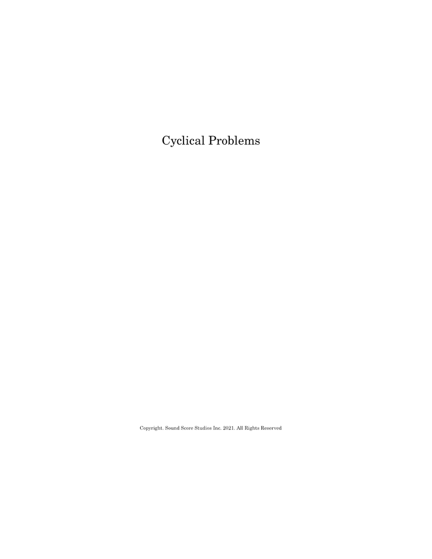 Cyclical Problems Sheet music for Vocals (Solo) | Musescore.com
