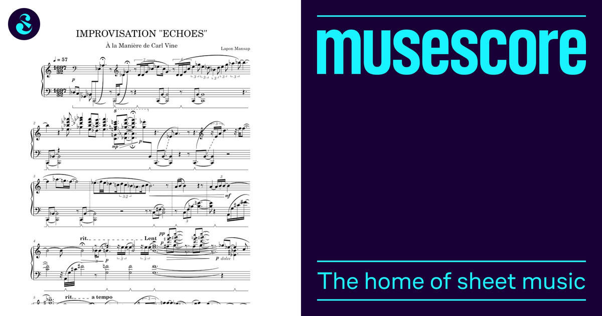 Improvisation "Echoes" (original composition) Sheet music for Piano (Solo) | Musescore.com