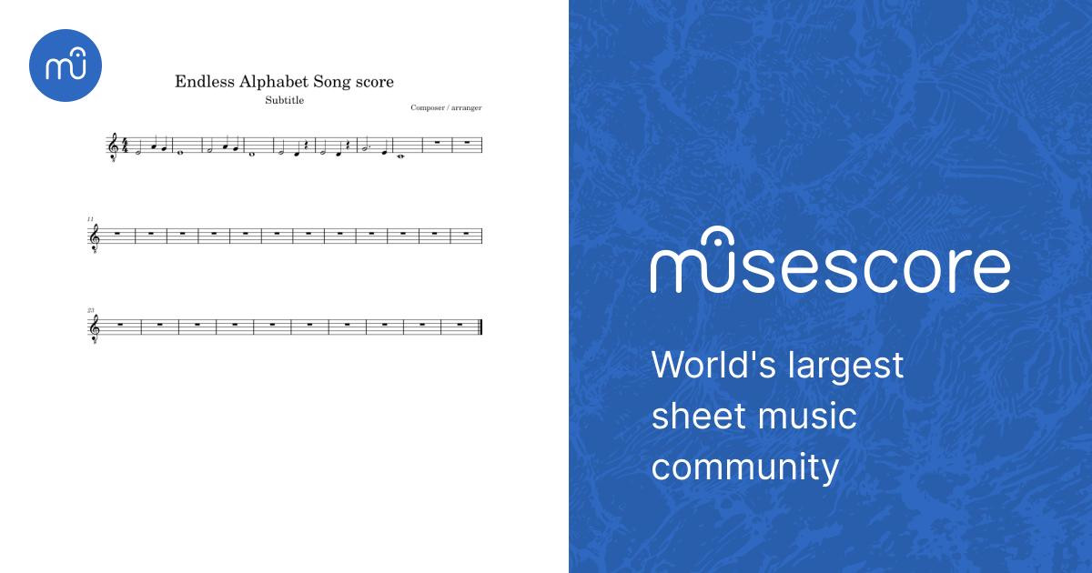 Endless Alphabet Song Sheet Music for Synthesizer (Solo) | MuseScore.com