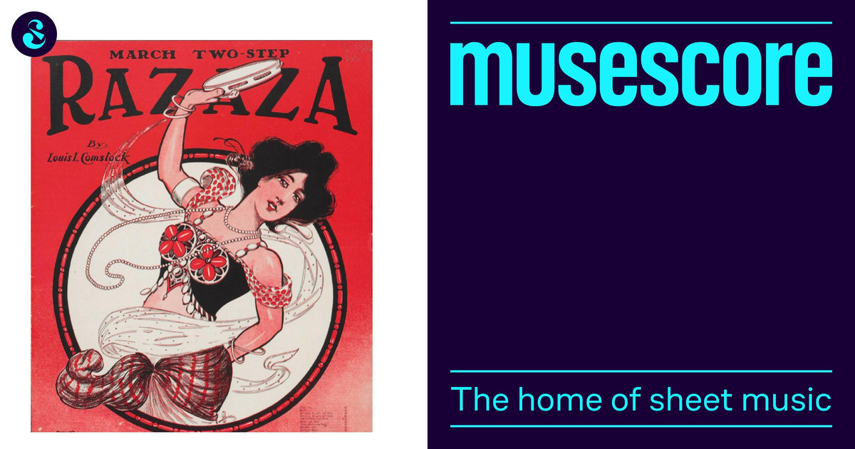 Razaza by Louis L. Comstock (1904) Sheet Music for Piano (Solo ...