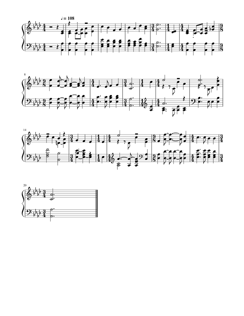 In service I find rich reward - J. B. Herbert - piano tutorial