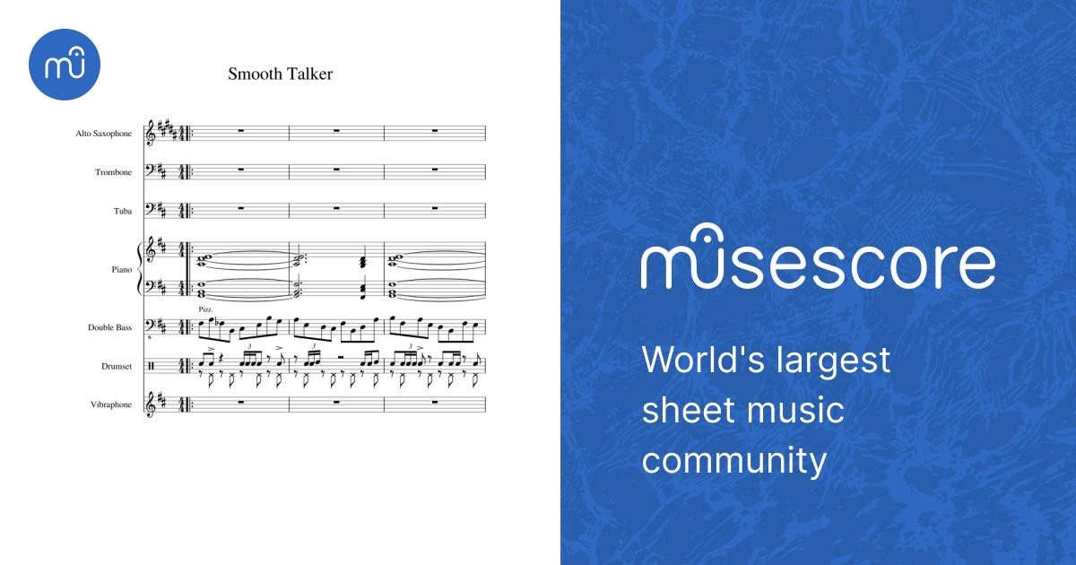 Smooth Talker Sheet music for Piano, Trombone, Tuba, Saxophone alto ...