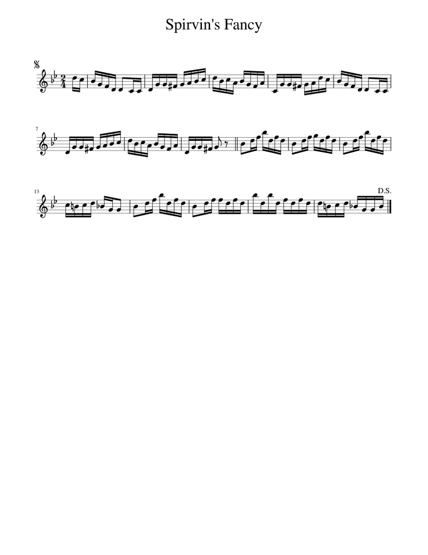 Spirvin's Fancy Sheet Music for Piano (Solo) easy | MuseScore.com