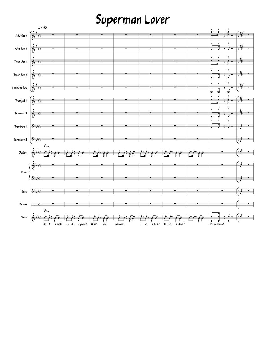 Superman Lover - Johnny "Guitar" Watson Sheet Music with Chords for ...