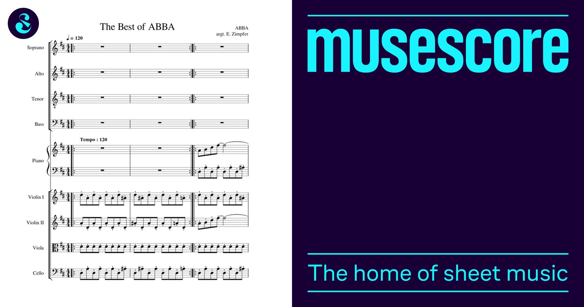 The Best of ABBA (Medley SATB+Piano+Strings) – ABBA / Emmanuel Zimpfer ...