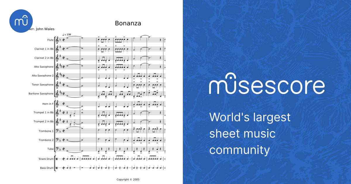 Bonanza (televisieserie) - Jay Livingston Sheet Music with Chords for ...