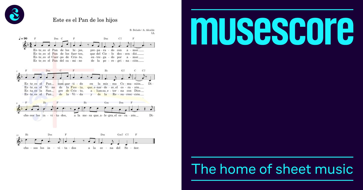 Este es el pan de los hijos – Antonio Alcalde Sheet Music with Chords ...