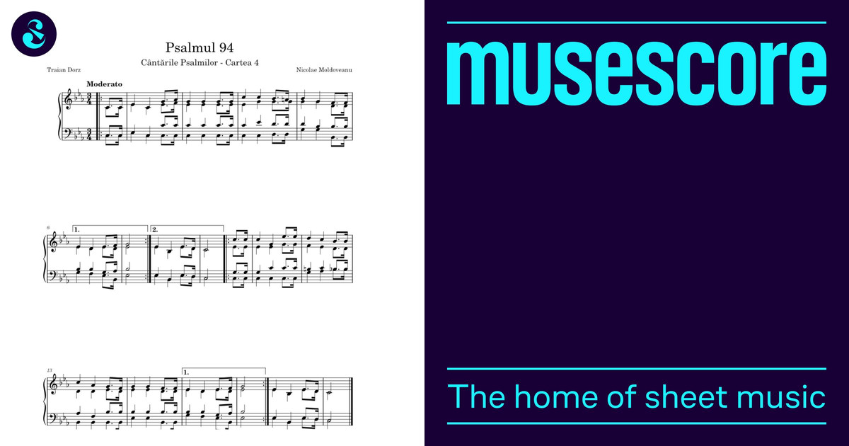 Psalmul 94 – Nicolae Moldoveanu Sheet music for Organ (Solo) | Musescore.com