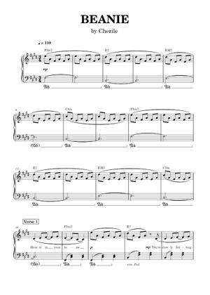 Beanie – Chezile ~ Arranged for Piano Sheet Music for Piano (Solo) easy ...