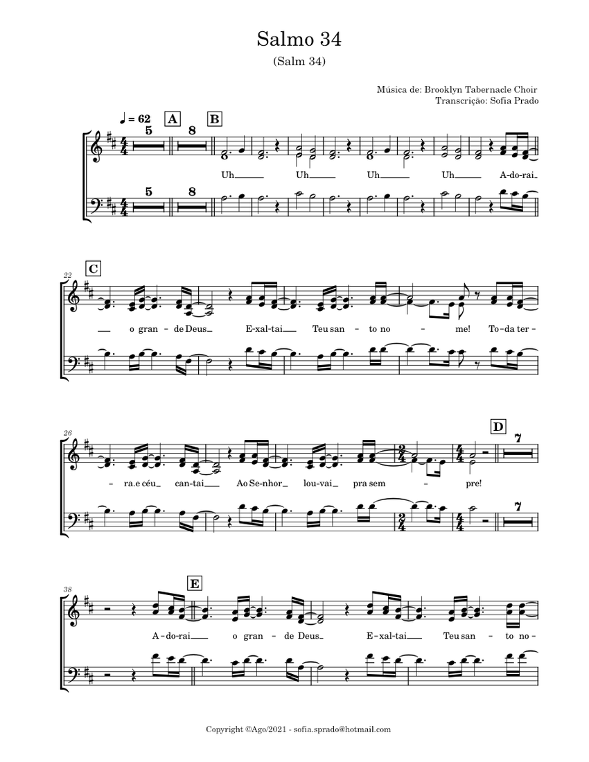 Salmo 34 (Psalm 34) – Brooklyn Tabernacle Choir Salmo 34 (Psalm 34 ...