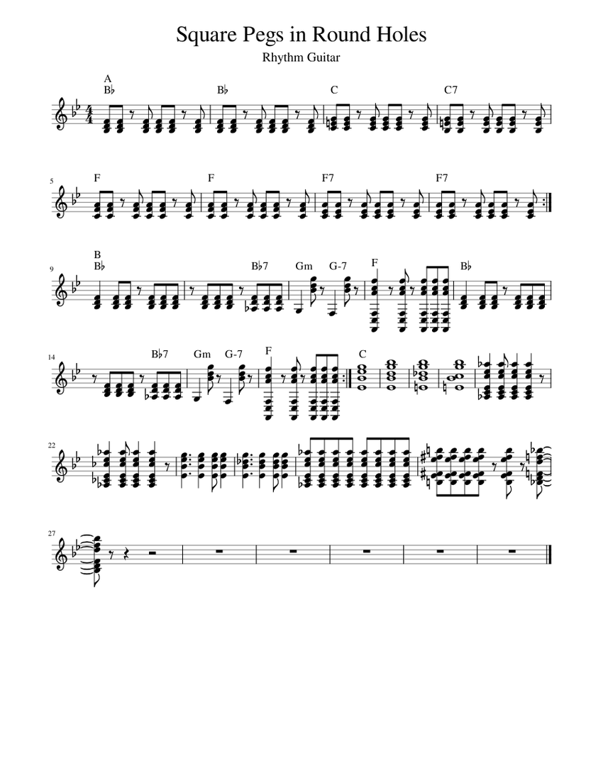 Square Rhythm Sheet music for Piano (Solo) Easy | Musescore.com