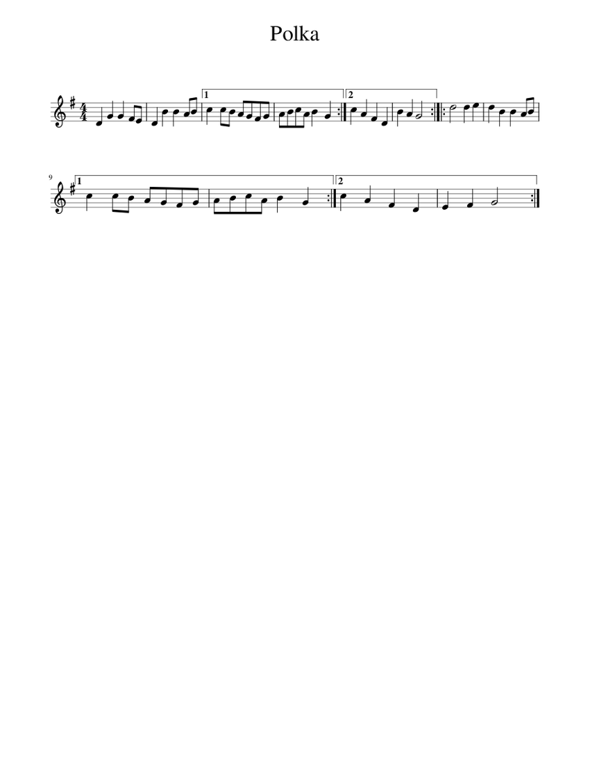 Polka Sheet music for Piano (Solo) Easy | Musescore.com