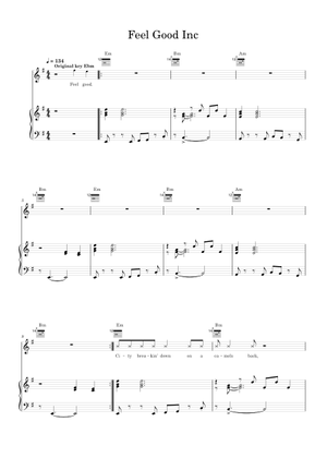 Feel Good Inc. – Gorillaz (BASS TAB) **CHANGE AUDIO SOURCE** Sheet ...