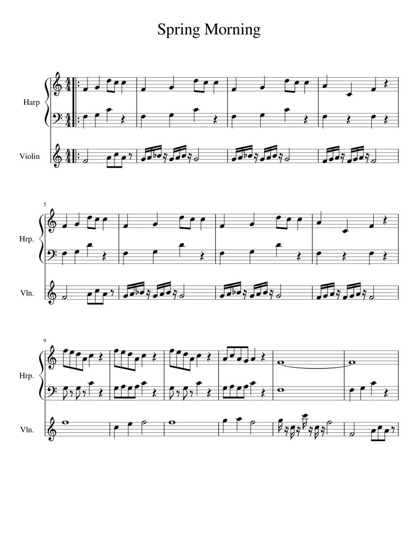 Spring Morning - piano tutorial