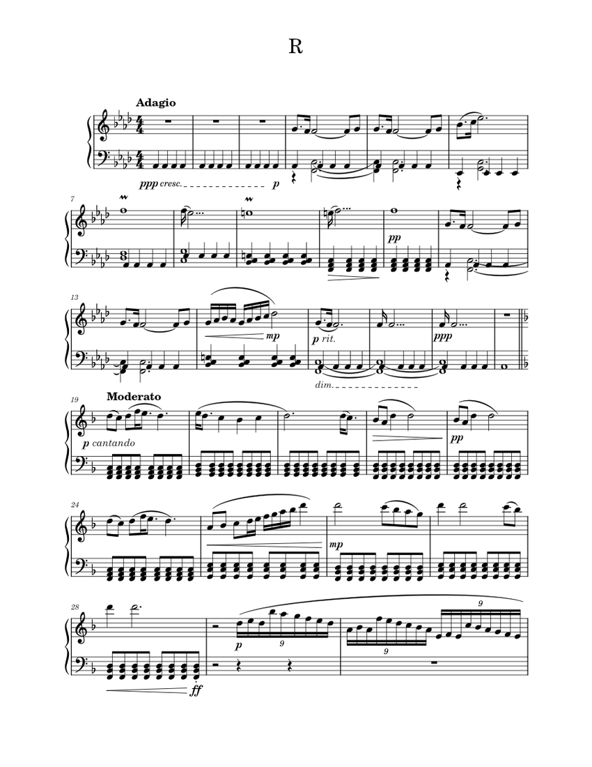rom Sheet music for Piano (Solo) | Musescore.com