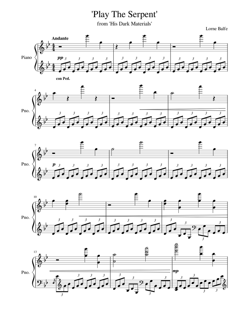 'Play The Serpent' from 'His Dark Materials: Season 2' - piano tutorial