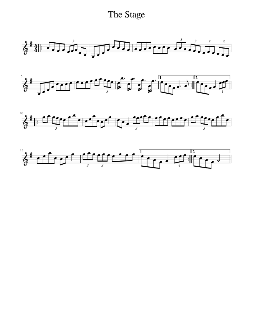 The Stage Sheet music for Piano (Solo) Easy | Musescore.com