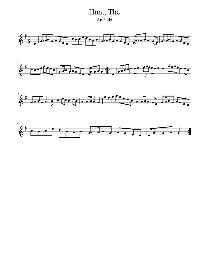 The Hunt Sheet music for Piano (Solo) Easy | Musescore.com