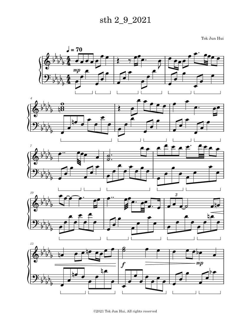 sth_2_9_2021 Sheet music for Piano (Solo) | Musescore.com