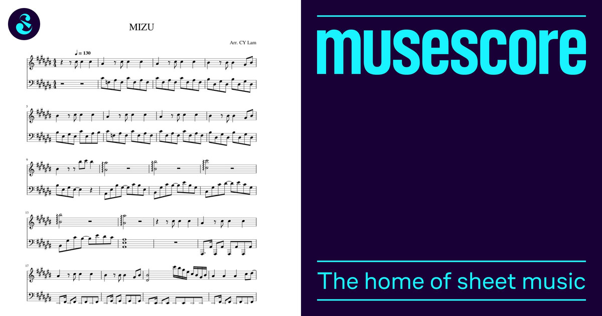 MIZU – AGA Sheet music for Piano (Solo) | Musescore.com