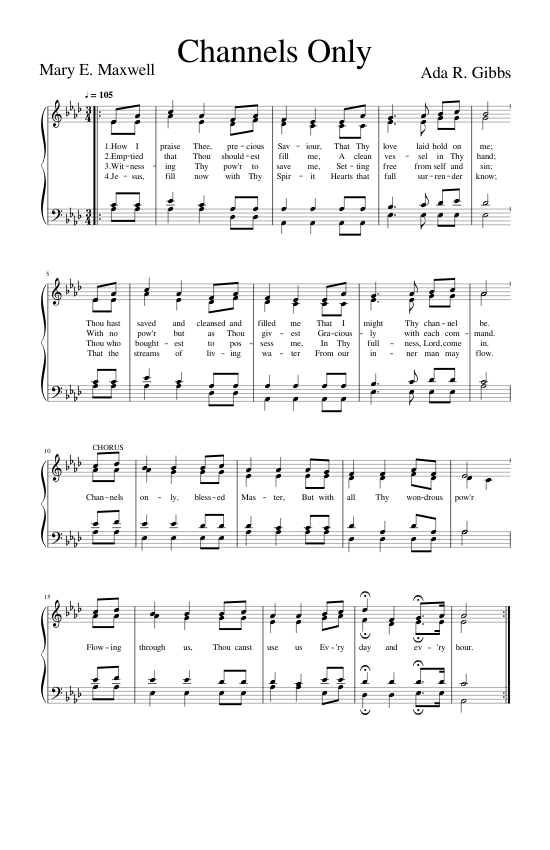 332 Channels Only Sheet Music for Piano (Solo) easy | MuseScore.com