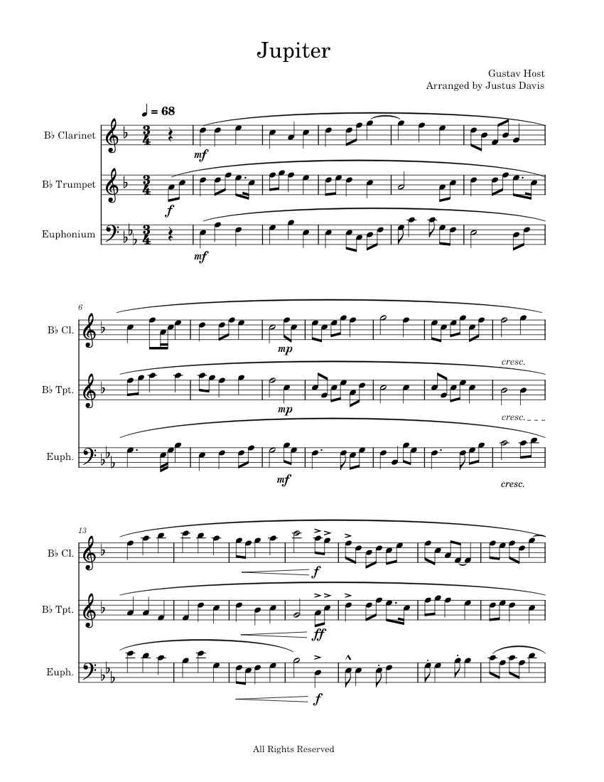 Jupiter, The Bringer Of Jollity – Gustav Holst Jupiter from the Planets ...