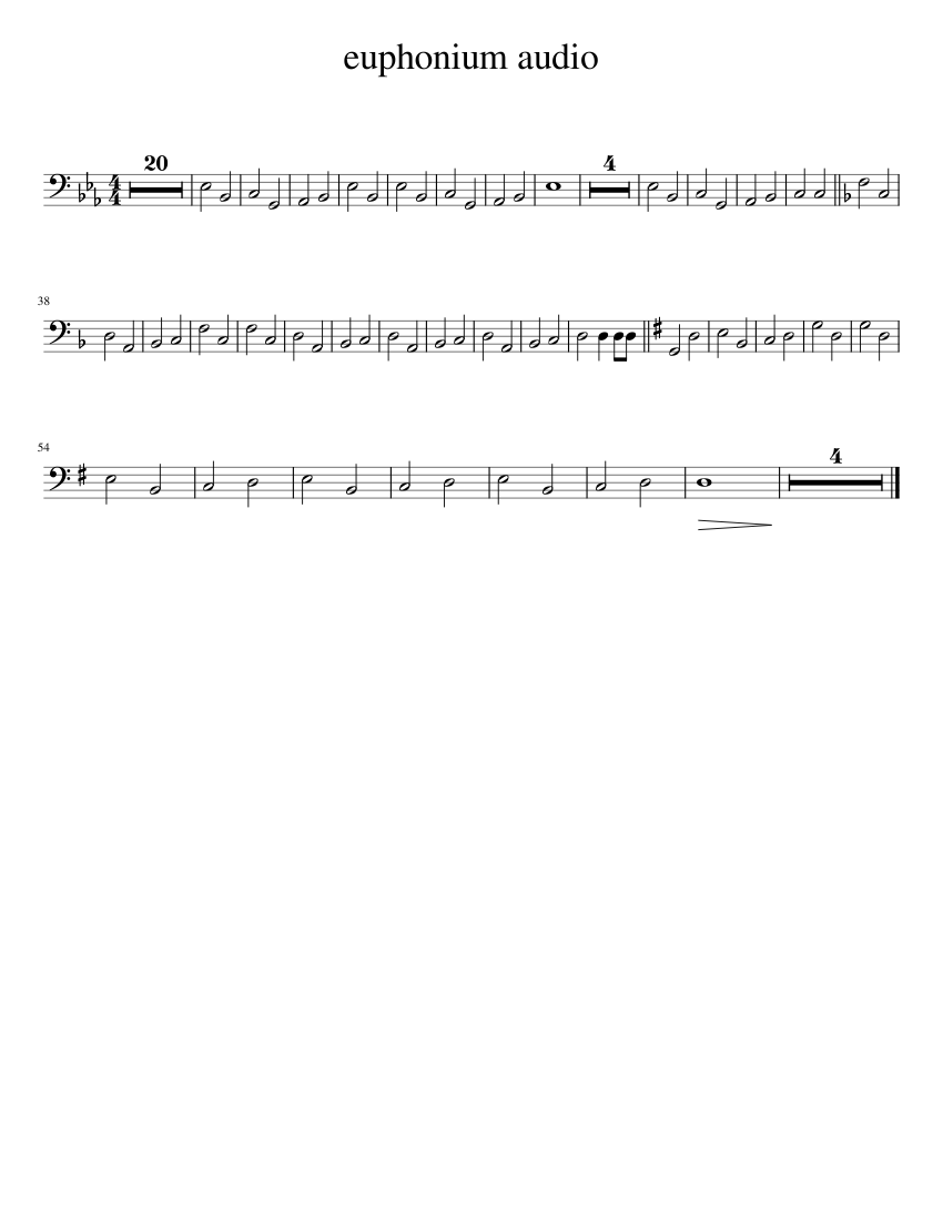 euphonium audio Sheet music for Euphonium (Solo) | Musescore.com