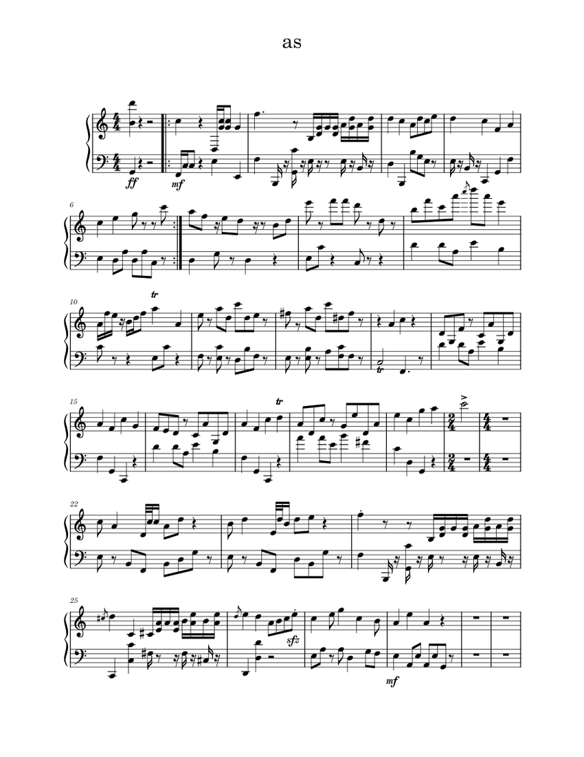 composing Sheet music for Piano (Solo) | Musescore.com