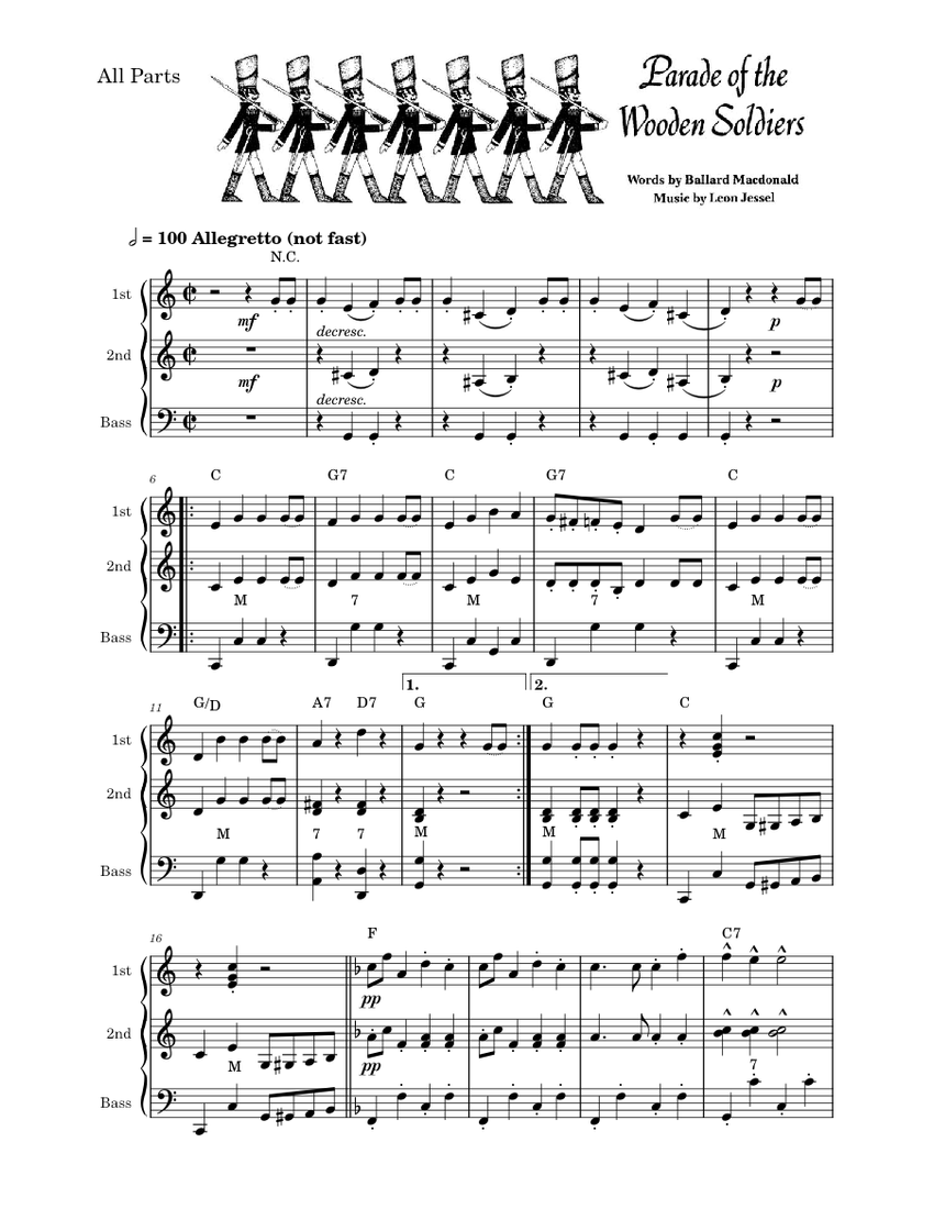 Parade Of The Wooden Soldiers – Ballard MacDonald, Early Jazz Standard ...