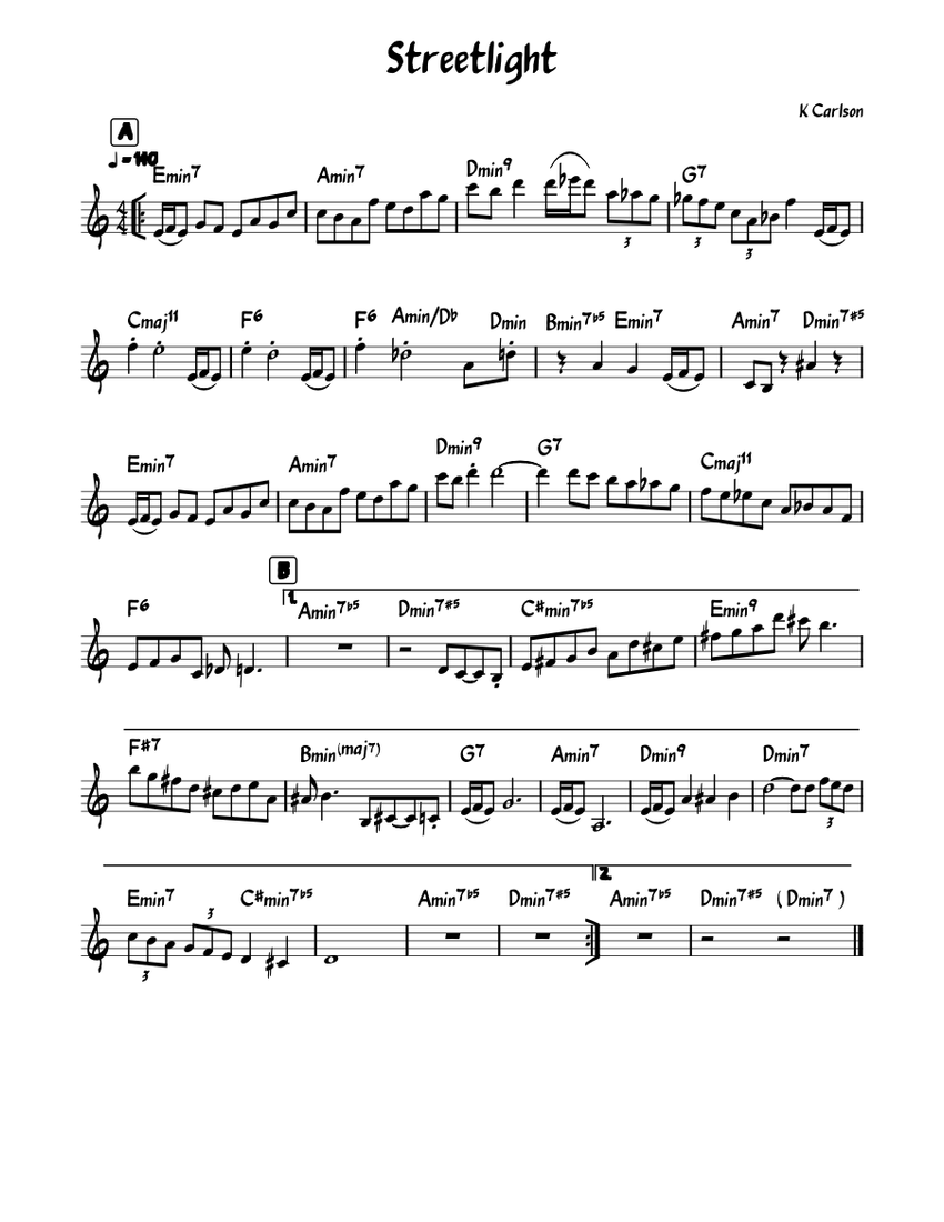 Streetlight Sheet Music for Piano (Solo) Easy | MuseScore.com
