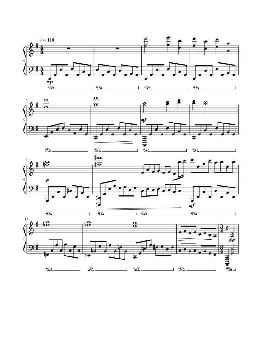 Nostalgia Sheet music for Piano (Solo) | Musescore.com