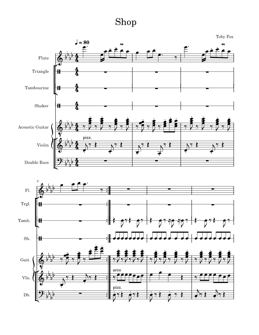 Undertale - shop – Misc Computer Games Sheet music for Tambourine ...