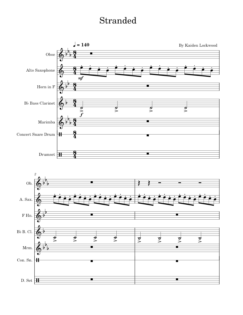 Stranded - piano tutorial