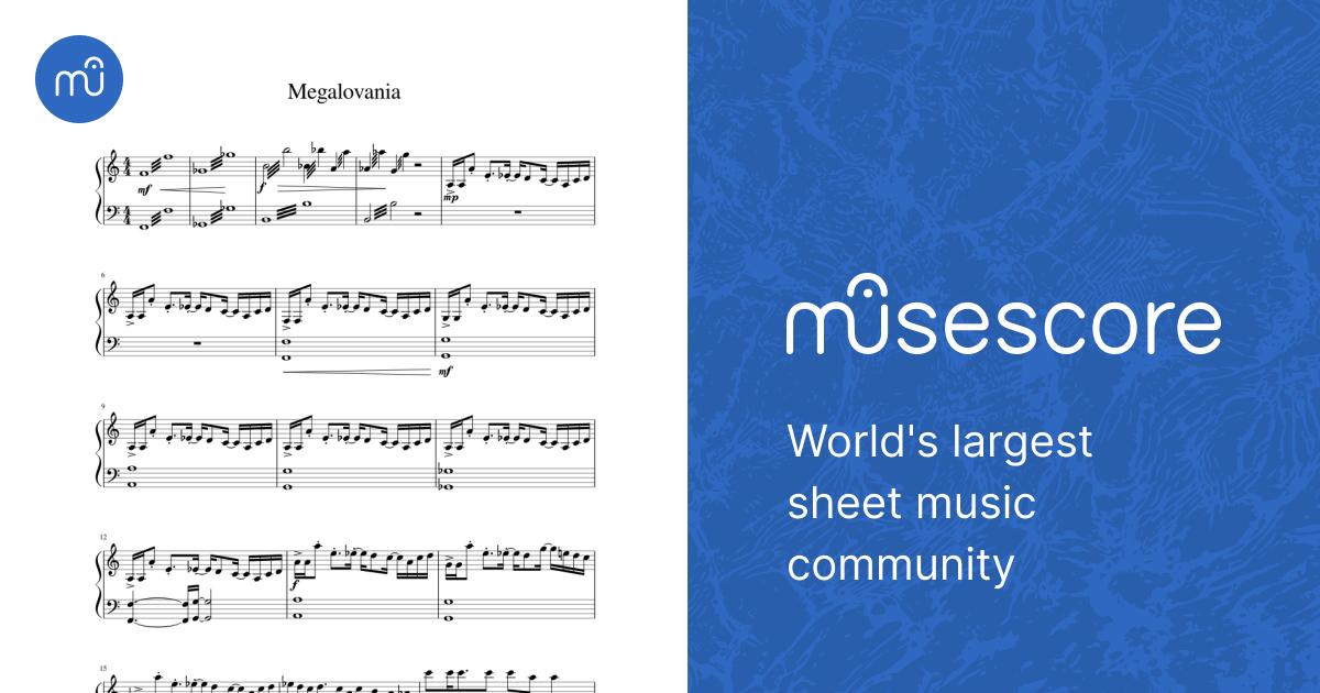 Megalovania (Homestuck) Sheet Music for Piano (Solo) | MuseScore.com