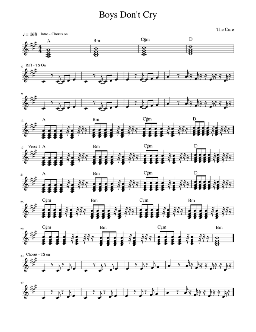 boy dont cry tab