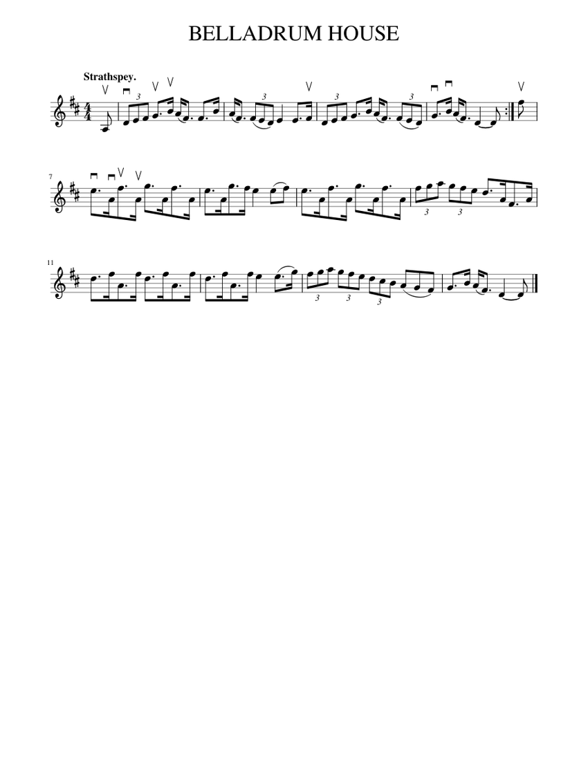 BELLADRUM HOUSE Sheet music for Piano (Solo) Easy | Musescore.com