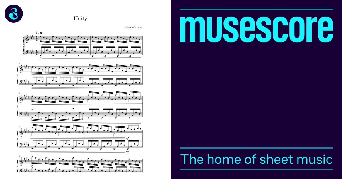 Unity Sheet music for Piano (Solo) | Musescore.com